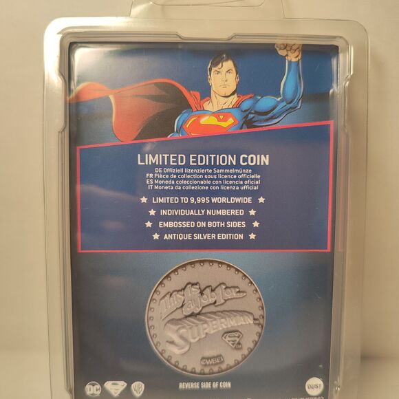 DC Comics | Jewelry | Superman Limited Edition Coin Official Dc Comics ...
